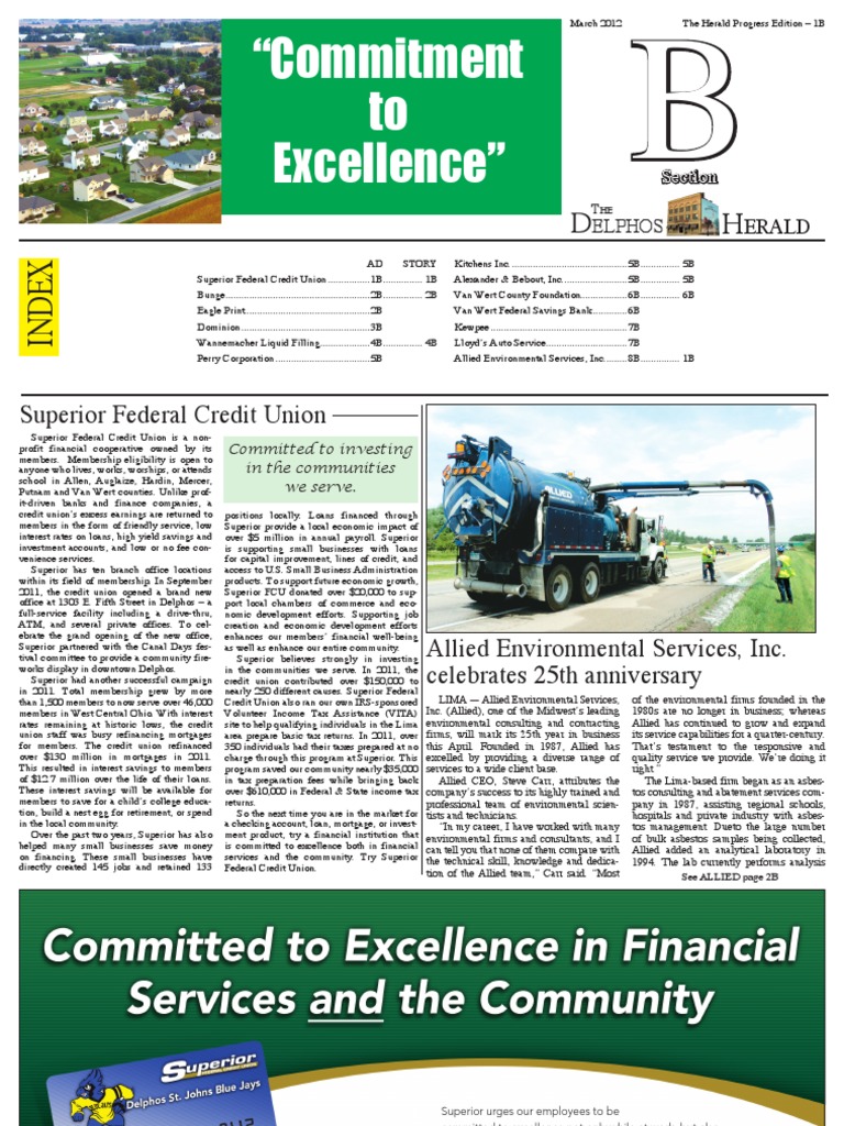 2012 Progress B Section | PDF | Small Business | Credit Union