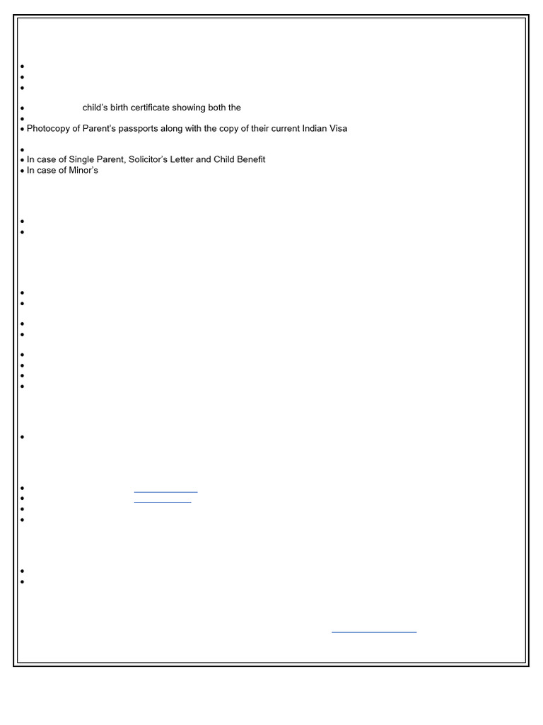 Visa General Checklist Jan 2022 | PDF | Government And Personhood