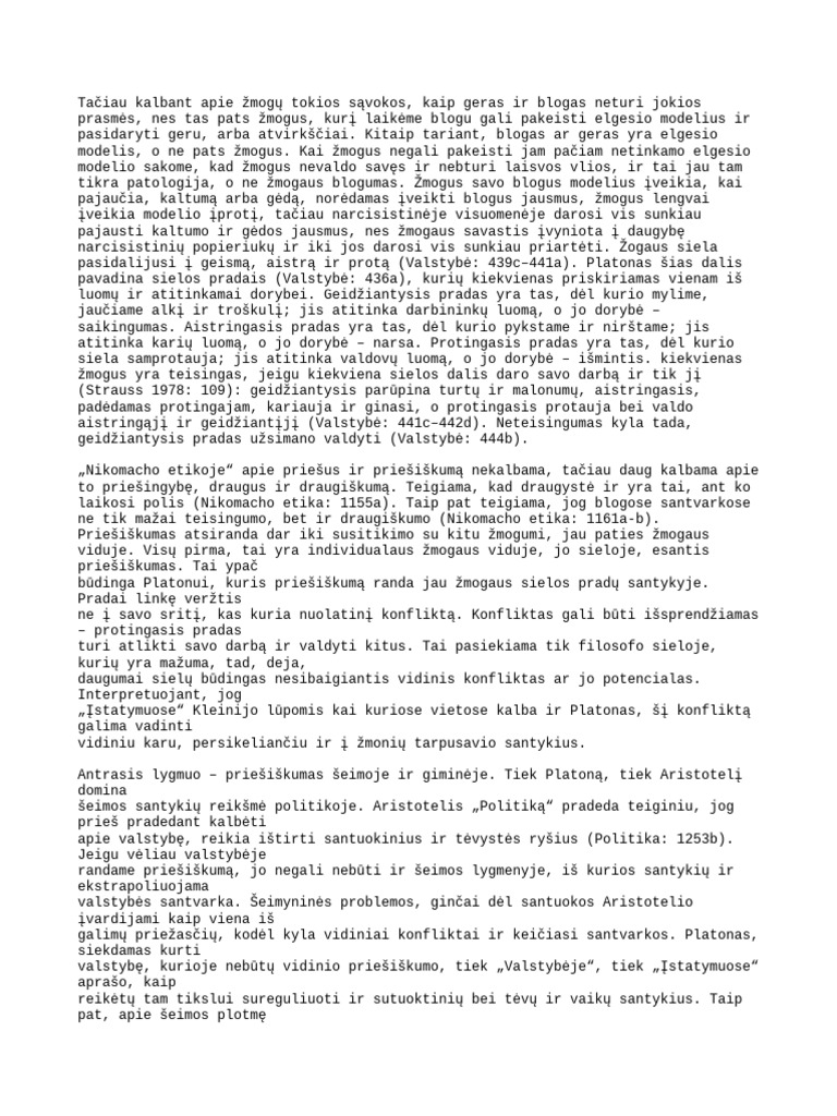 Priešai Ir Draugai. Karas. Platonas | PDF