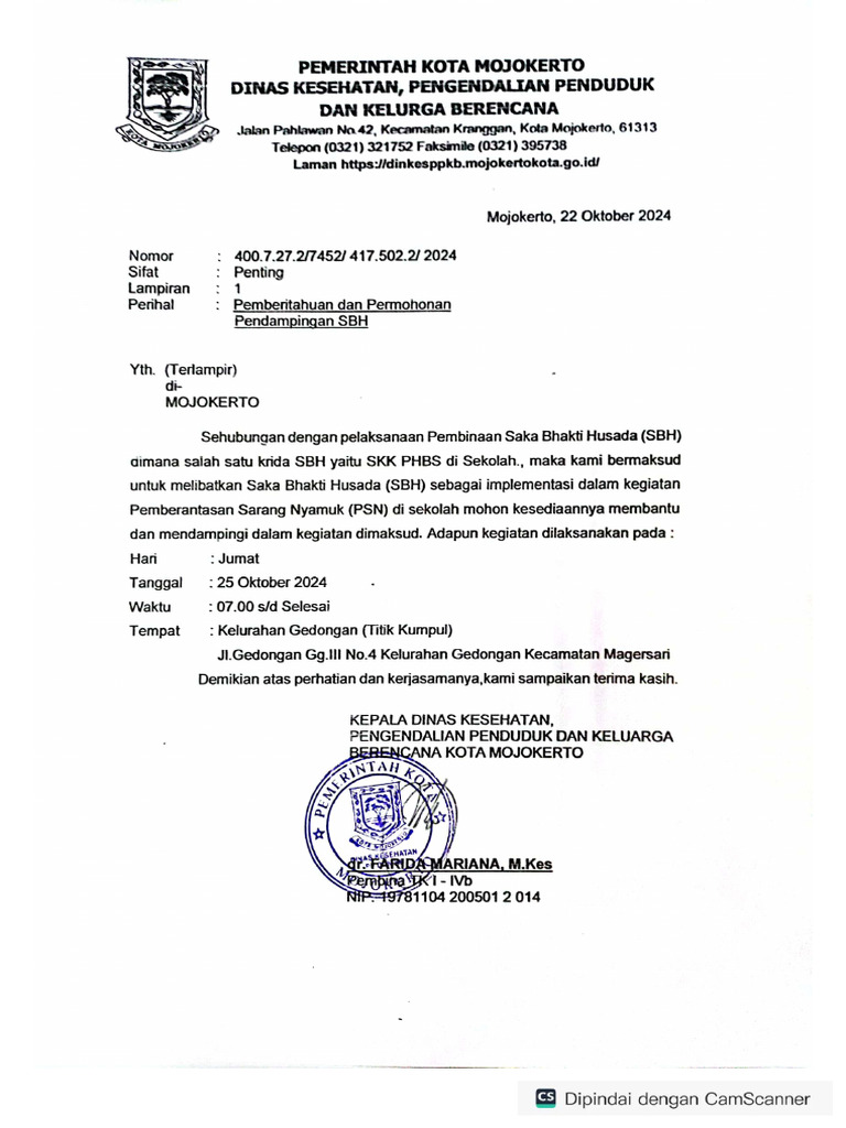 Undangan PSN SBH | PDF