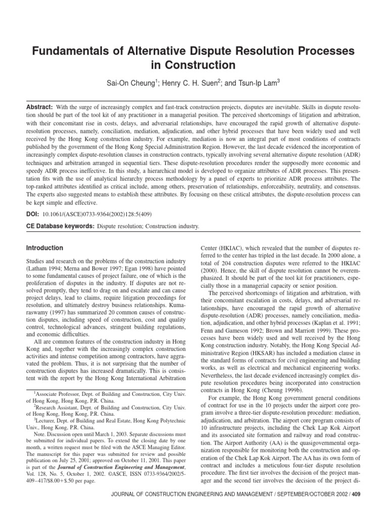 Fundamentals of Alternative Dispute Reso | PDF | Alternative Dispute Resolution | Mediation