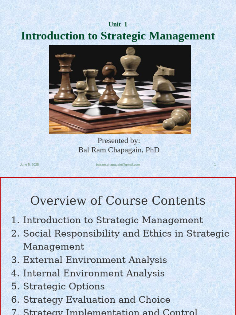 1 - Introduction To SM - Final | PDF | Strategic Management | Economies