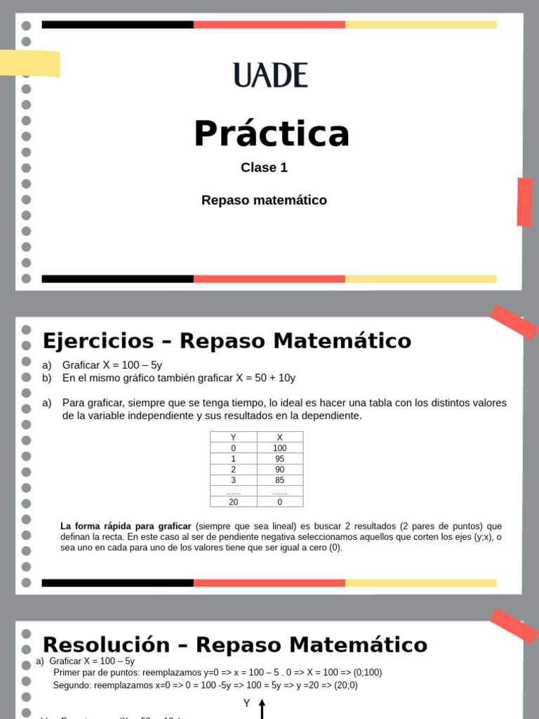 Clase 1 Practica | PDF | Pendiente | Macroeconómica