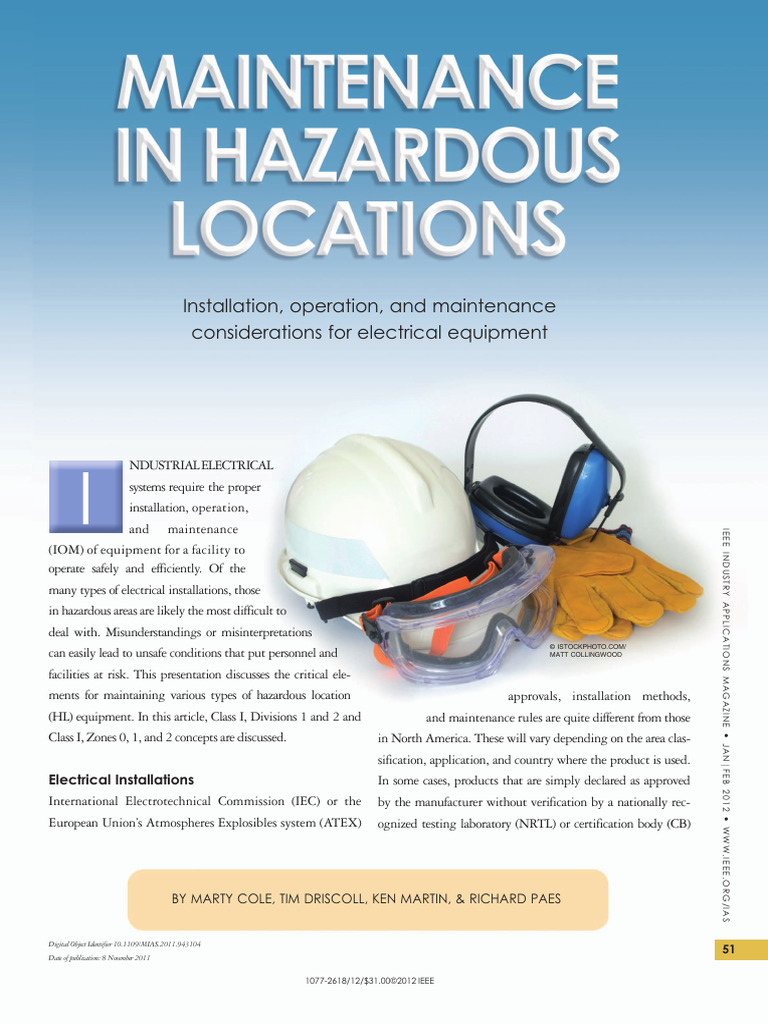 Maintenance in Hazardous Locations Insta | PDF | Pipe (Fluid Conveyance ...