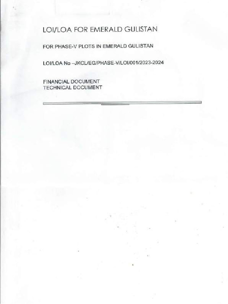 PH-V Plots Work Order Emerald Gulistan. | PDF