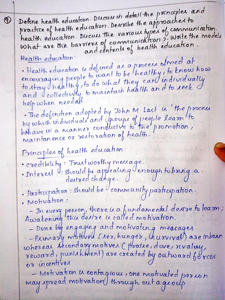 Health Education | PDF
