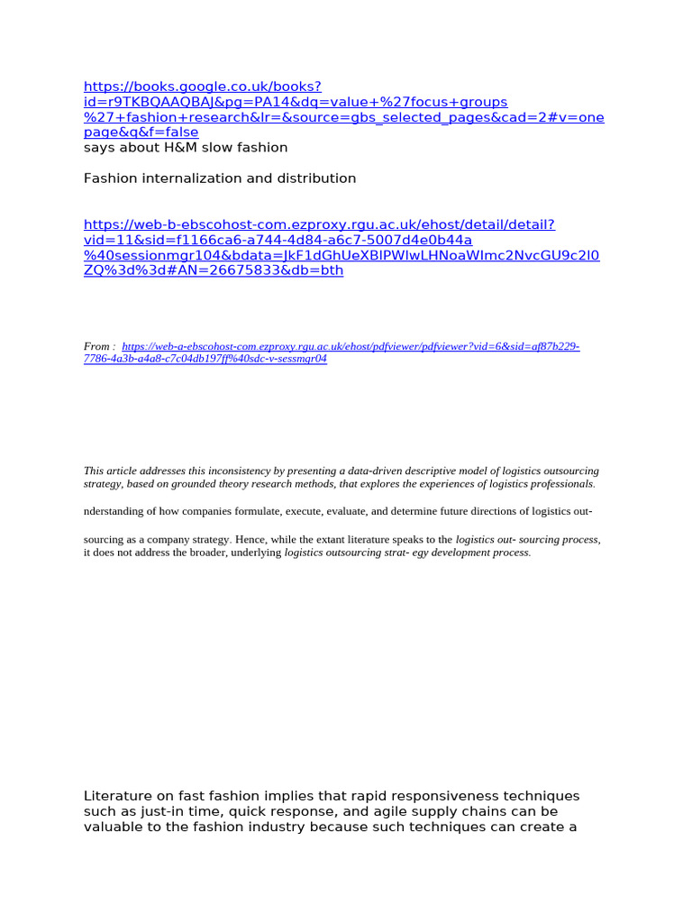 Fashion Internalization and Distribution | PDF | Supply Chain | Brand
