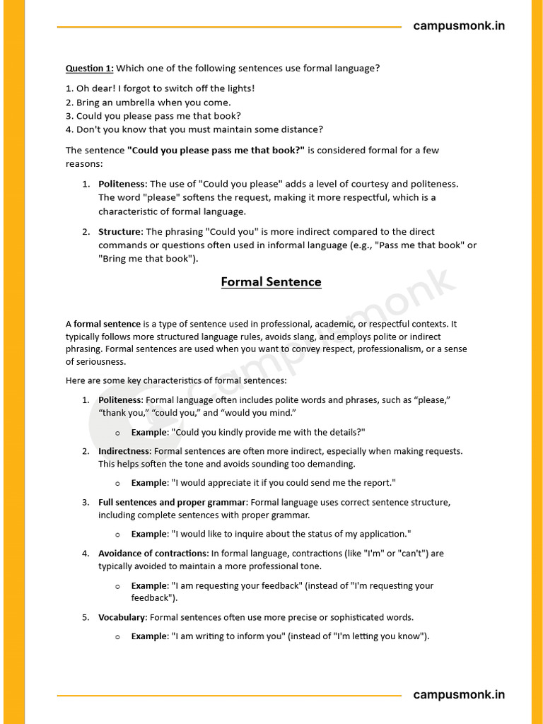 Formal Sentence Tcs Repeated Type in Verbal | PDF | Sentence ...