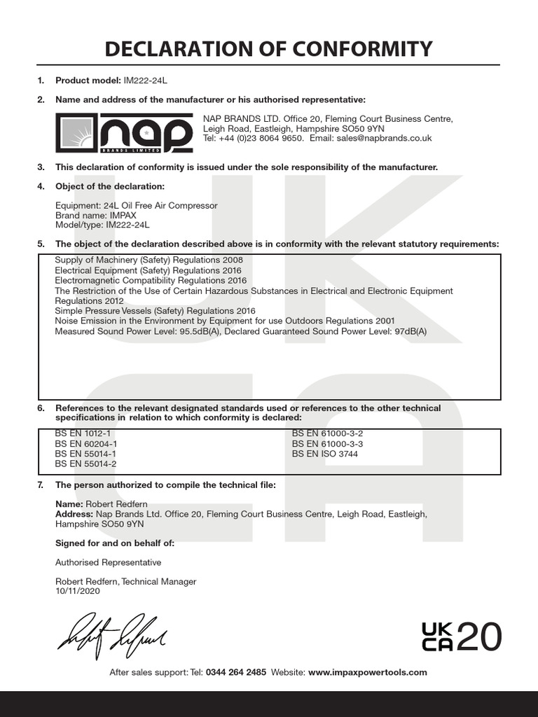 Impax Compressor Manual | PDF | Valve | Electrical Connector