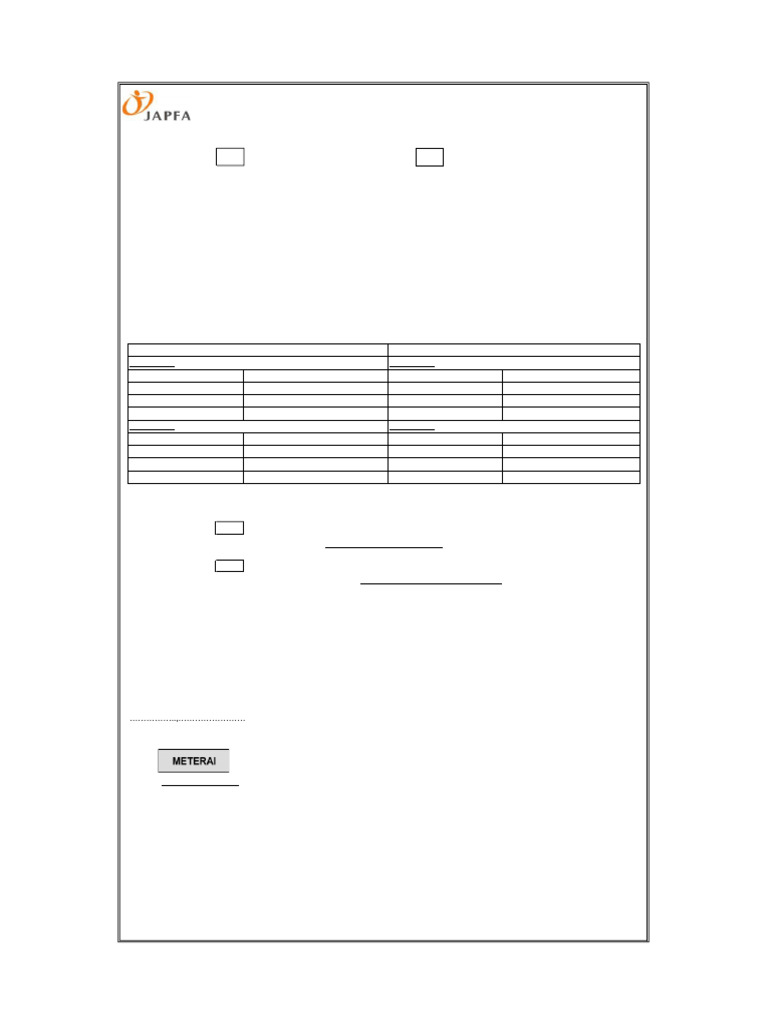 Form - Surat Pernyataan Perubahan Rekening (110 | PDF