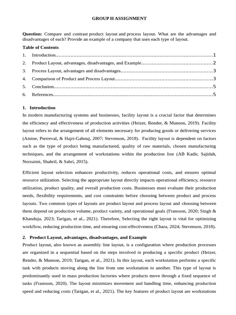 Group Assignment BUAD 802 | PDF | Mass Production | Inventory