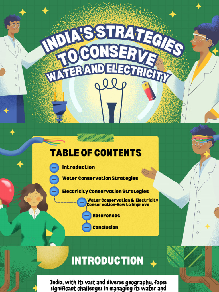 India's Strategies to Conserve Water & Electricity[1] | PDF | Energy ...