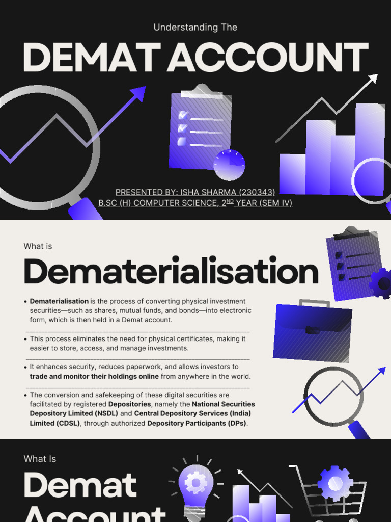 SEC Presentation Demat Account Isha Sharma (0343) | PDF | Securities (Finance) | Banks