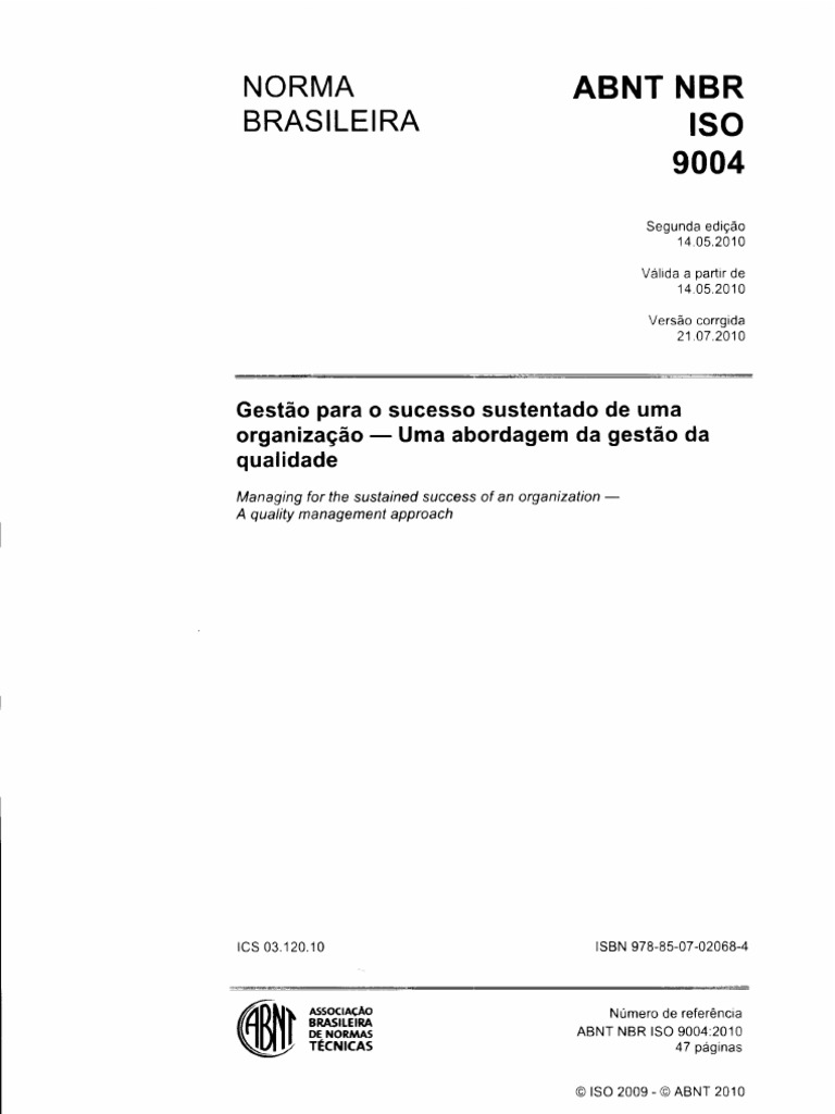 NBR Iso 9004-2010 | PDF