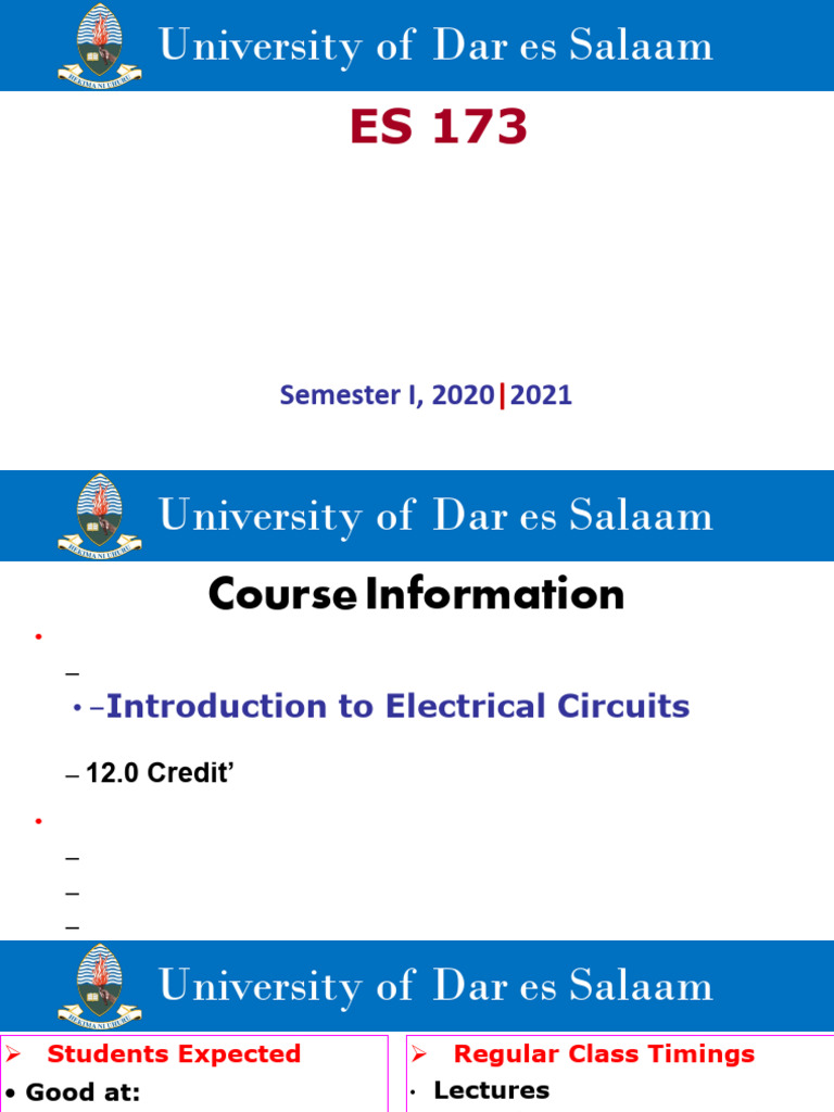 ES 173 Lecture 1 - Course Information and General Introduction | PDF ...