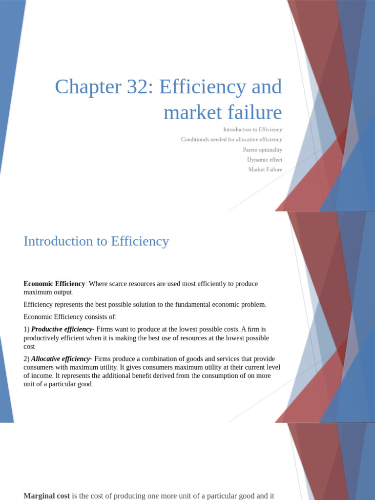 Efficiency and Market Failure Explained | PDF | Pareto Efficiency ...