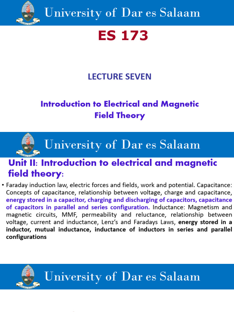 ES 173 Lecture 7b - Capacitors and Inductors | PDF | Capacitor | Inductor