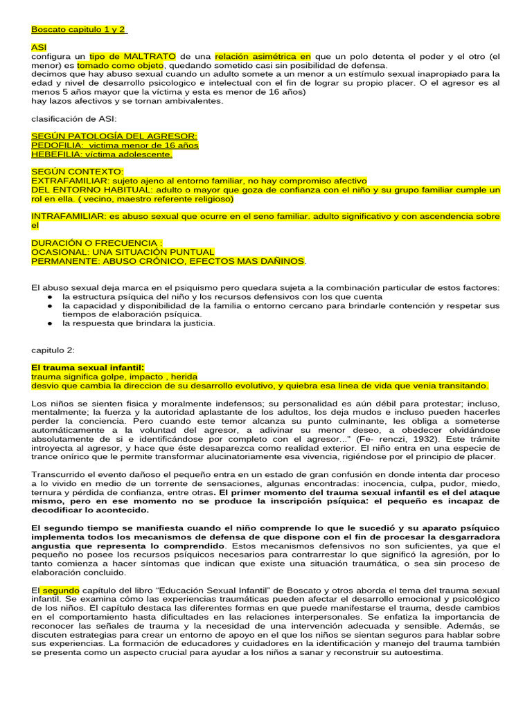 Resumen Abordaje Segundo Cuatri | PDF | Desorden alimenticio | Abuso infantil