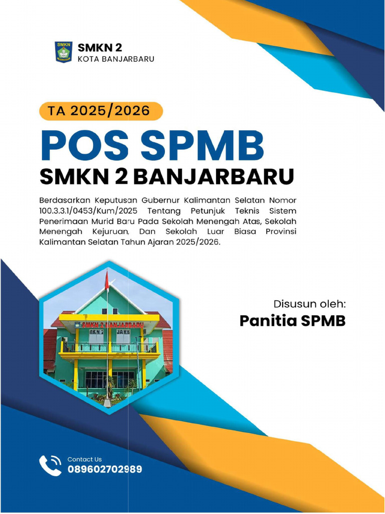 Prosedur Operasional Standar (Pos) SPMB | PDF