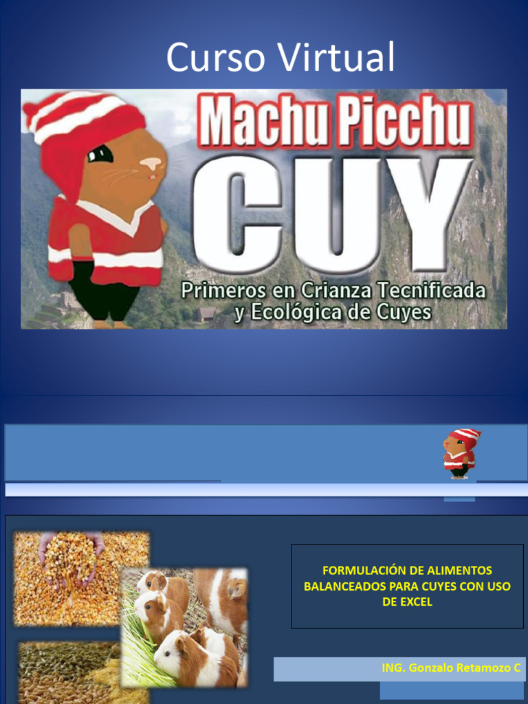 Formulacion de Alimentos Cuyes MPC FINAL | PDF | Alimentos | Vitamina C