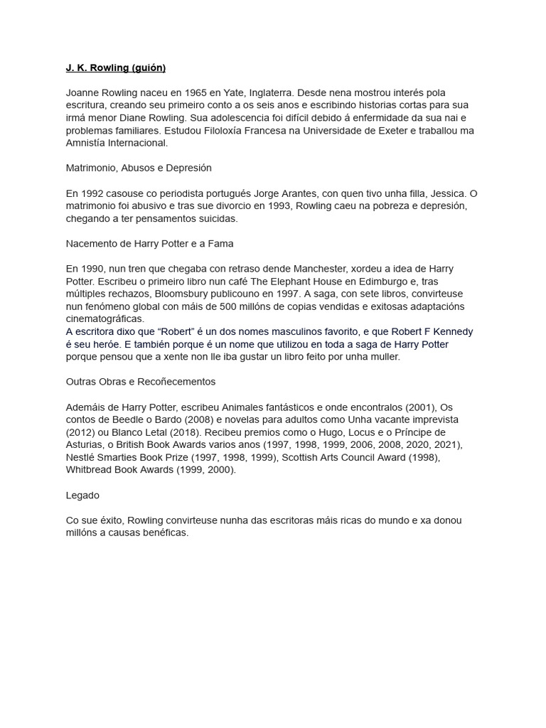 J K Rowling | PDF