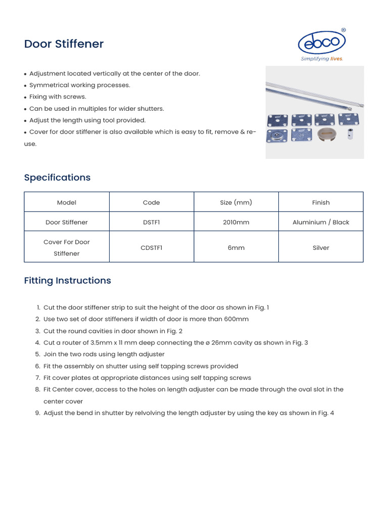 Door Stiffener | PDF