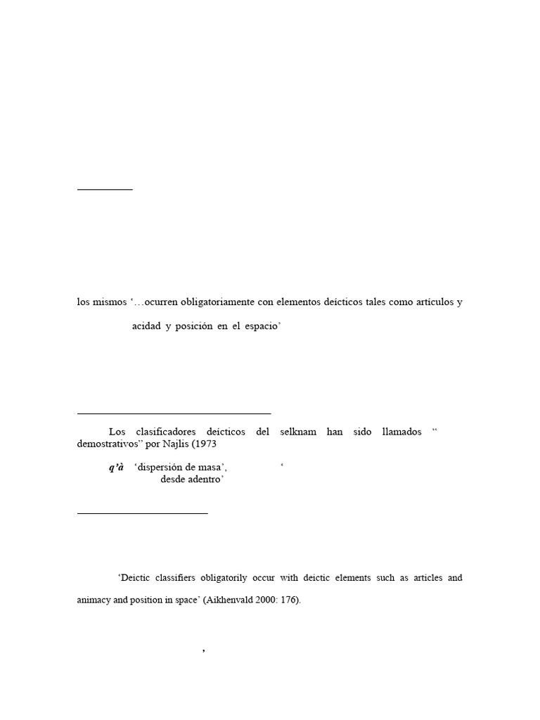 2009 Clasificadores Deicticos en La Len | PDF | Género gramatical ...