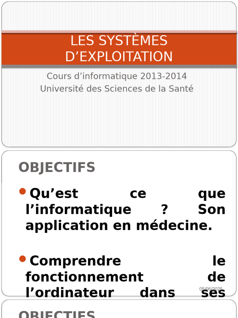 Environnement informatique | PDF | Système d'exploitation | Informatique