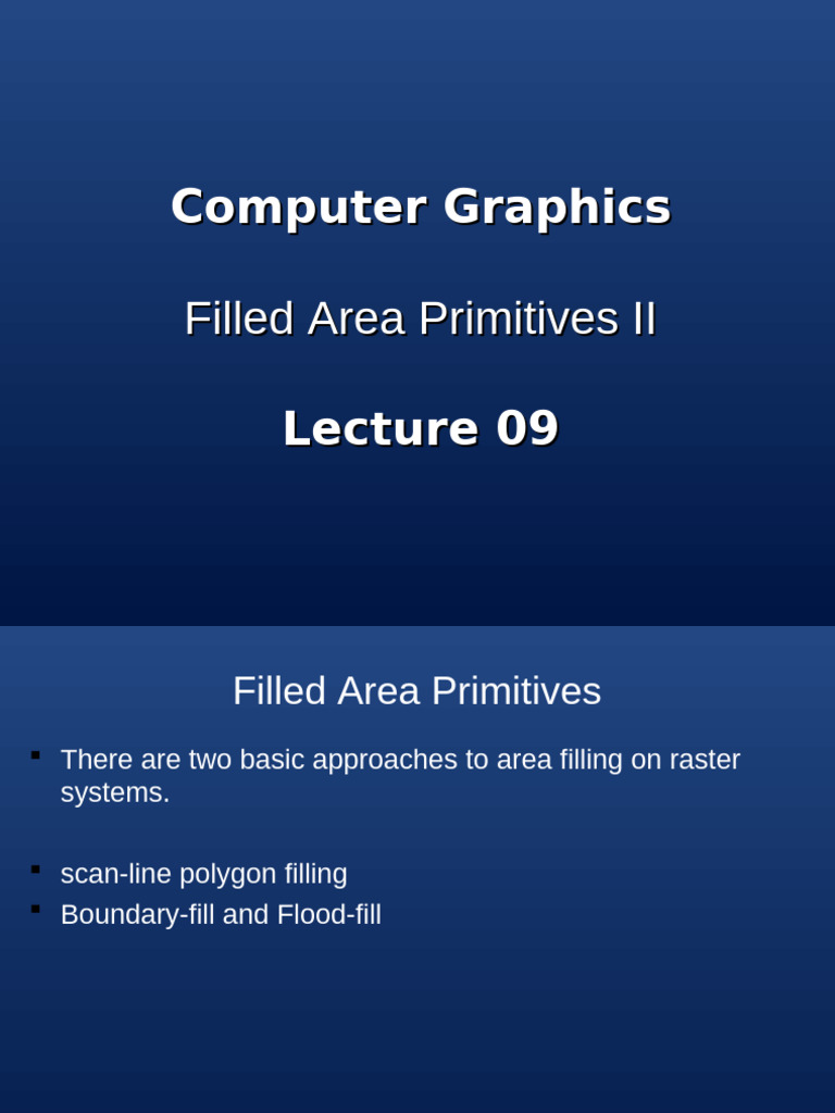 Lecture 09 | PDF | Polygon | Vertex (Geometry)