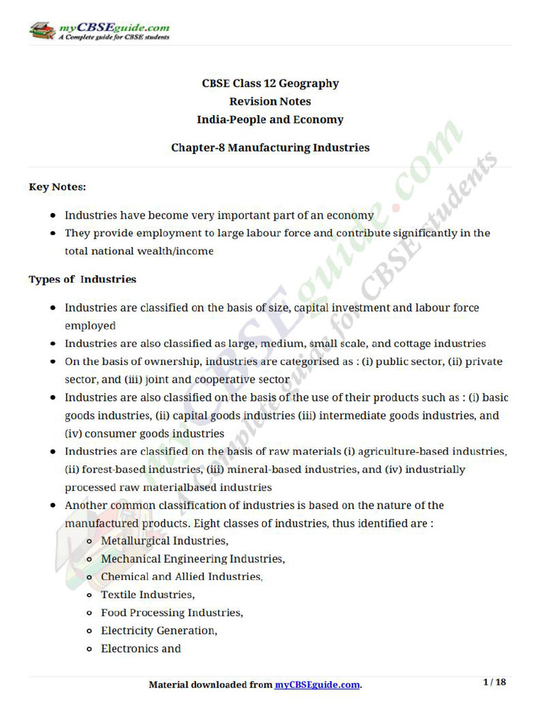 12 b2 Ch8 Manufacturing | PDF