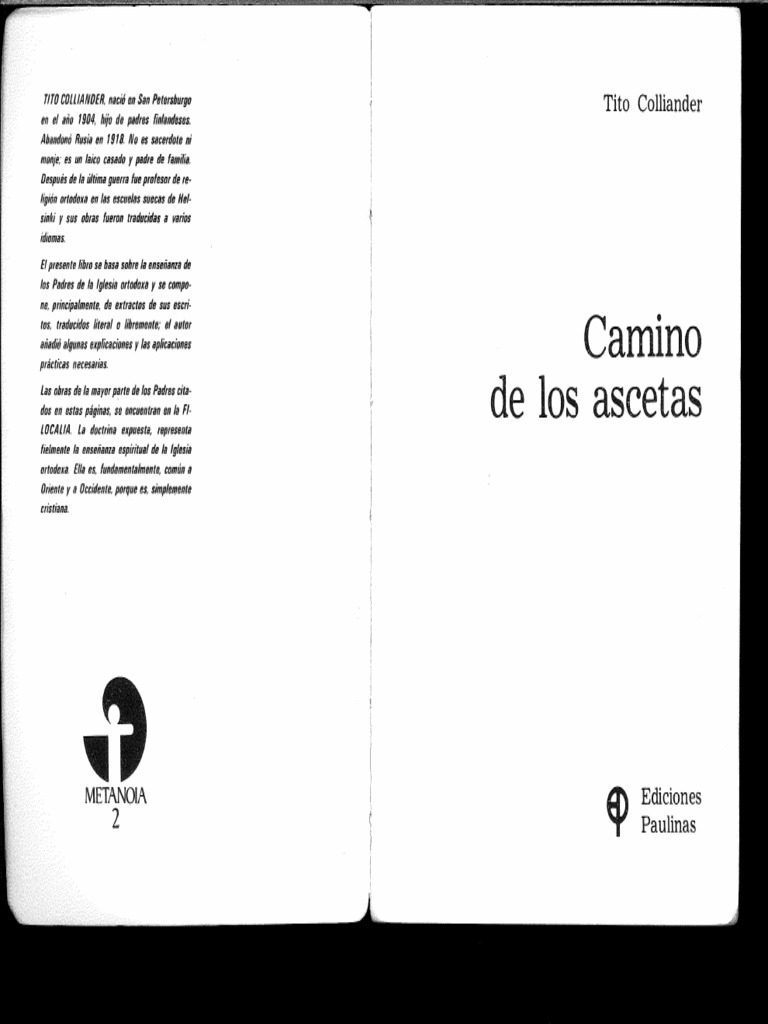 Caminos Los Ascetas (Tito Colliander) | PDF