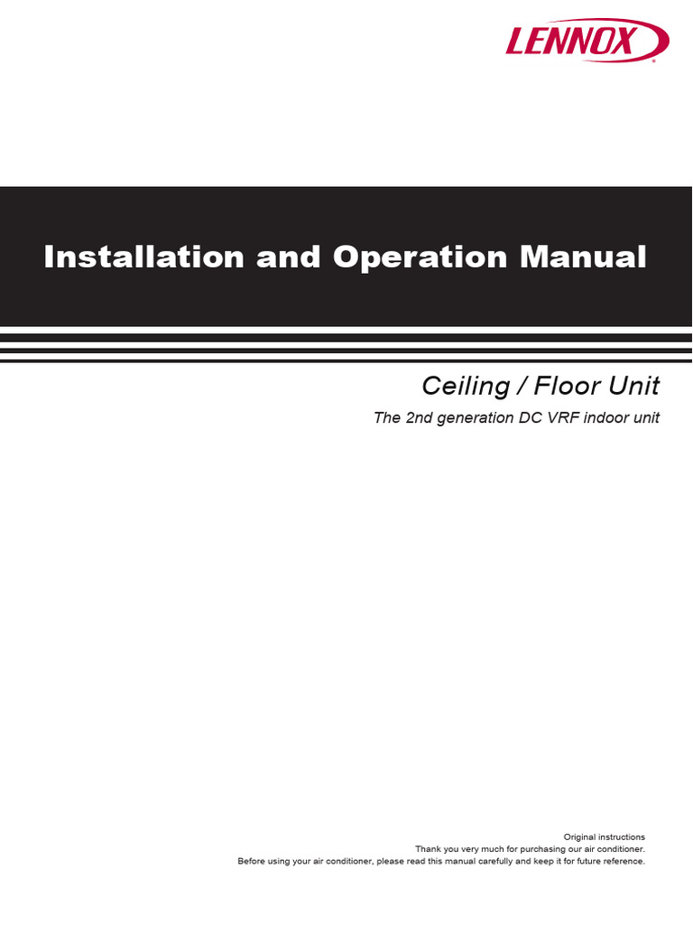 DC VRF Indoor Unit Installation Guide | PDF | Pipe (Fluid Conveyance ...