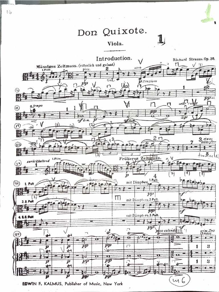 Don Quixote R.strauss Vla | PDF