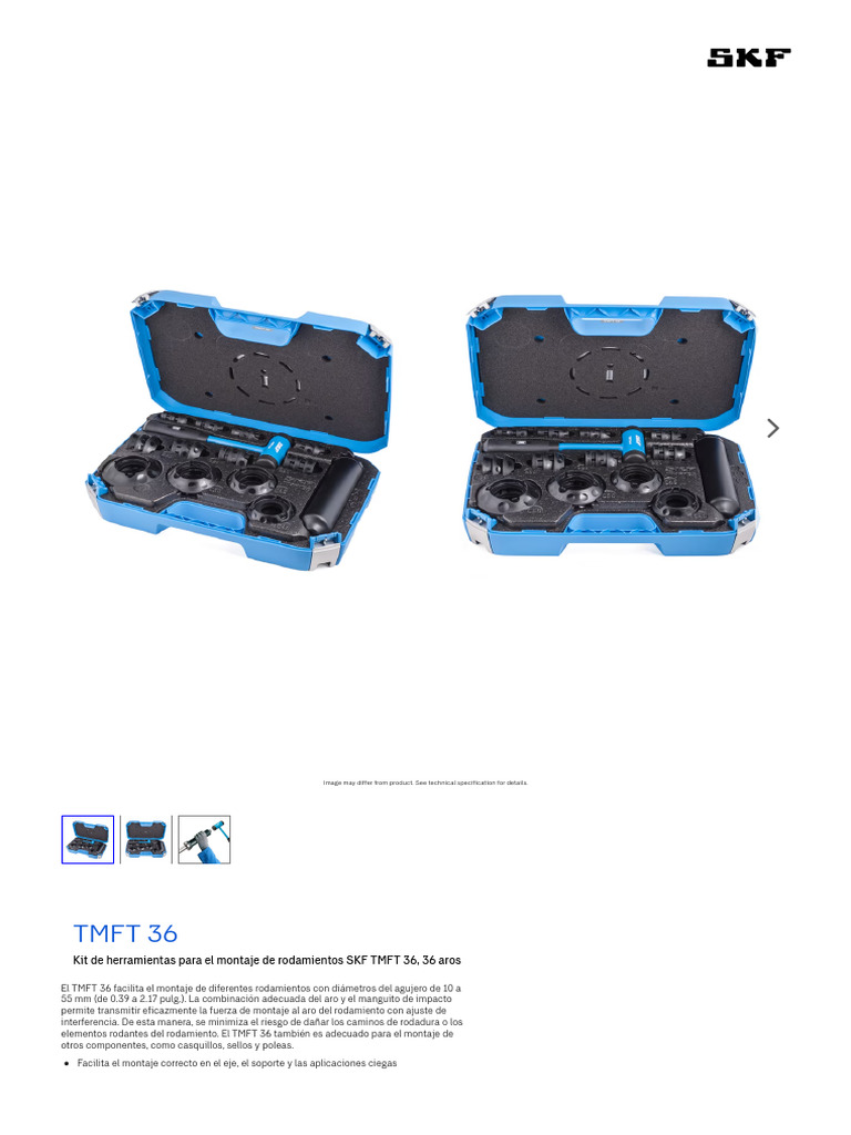 TMFT 36 - Herramientas para Montaje de Rodamientos - SKF | PDF | Red mundial | Internet y web