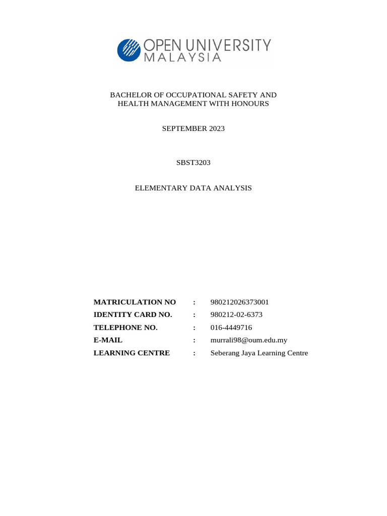 Elementary Data Analysis | PDF | P Value | Statistical Significance