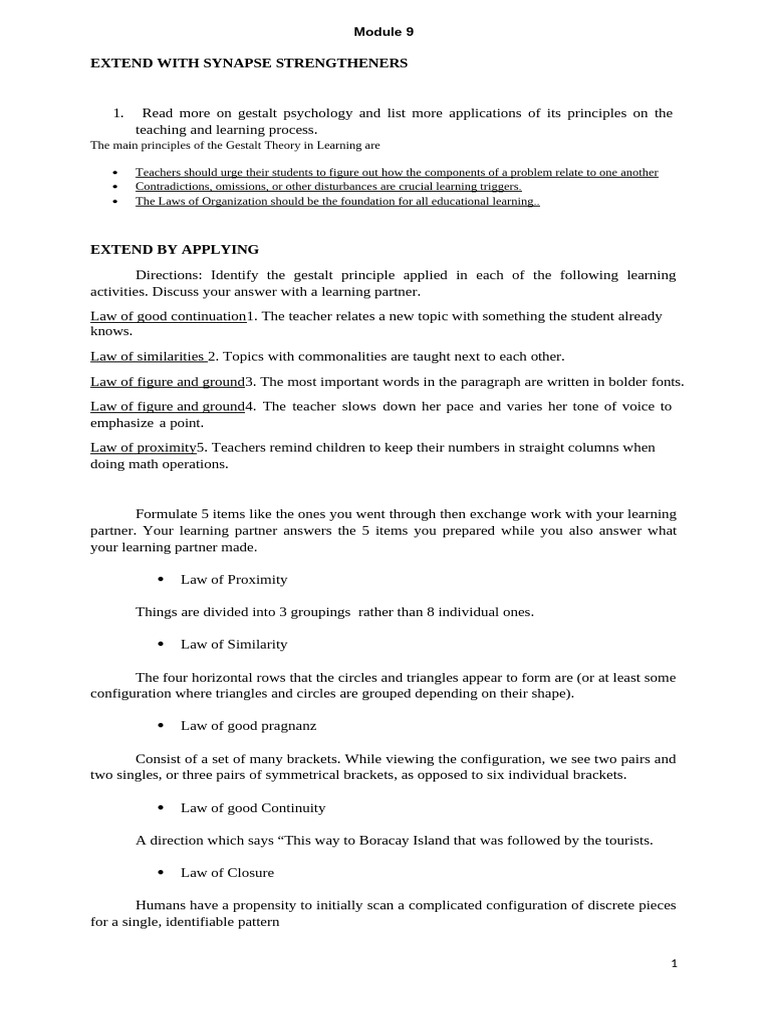 Module 9 Facilitating | PDF | Virtual Reality | Cognitive Science