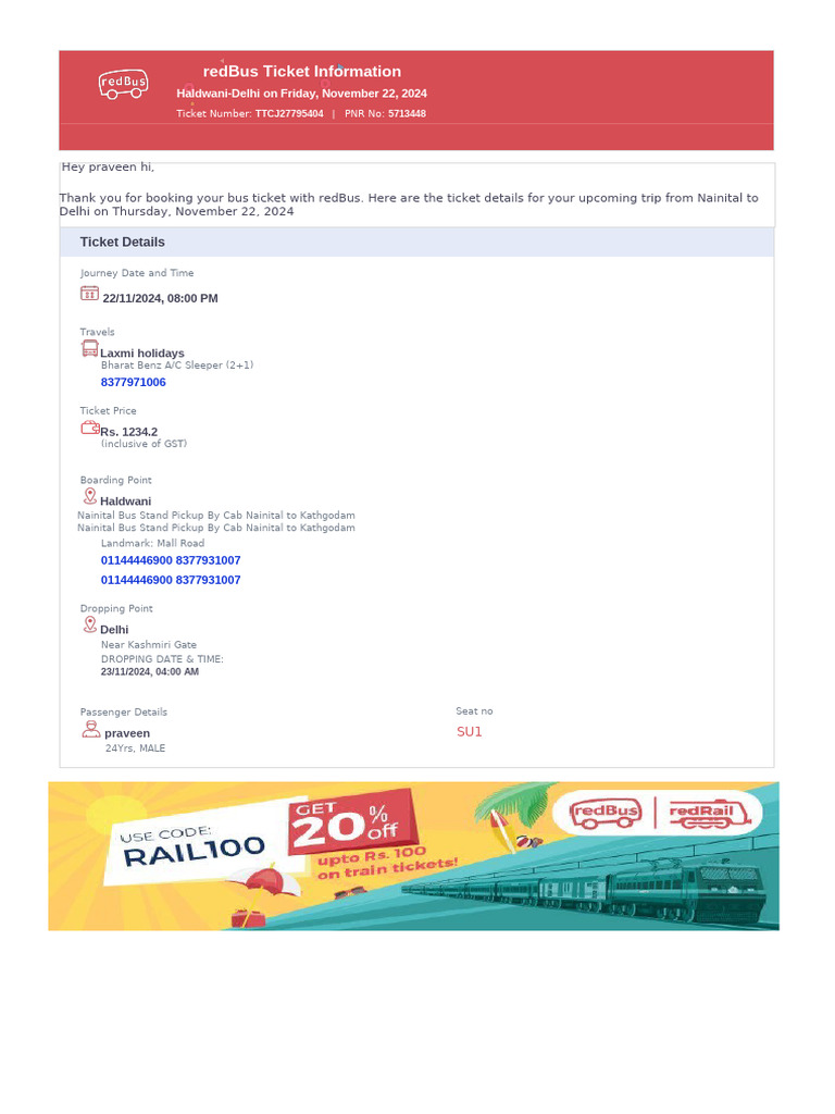 Bus Ticket TTCJ27795404 | PDF | Public Transport | Transport