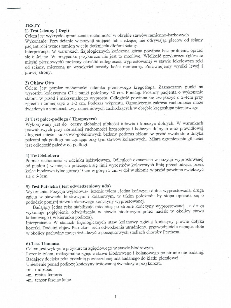 Testy 1 | PDF
