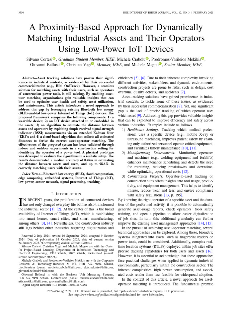 A Proximity-Based Approach For Dynamically Matching Industrial Assets and Their Operators Using ...