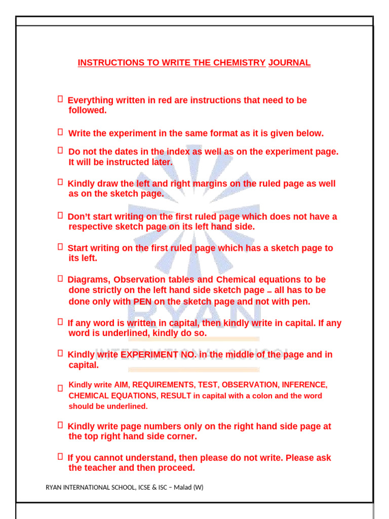 Chemistry Journal Manual | PDF | Salt (Chemistry) | Ion