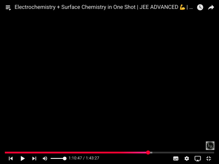 Electrochemistry + Surface Chemistry in One Shot JEE ADVANCED ...