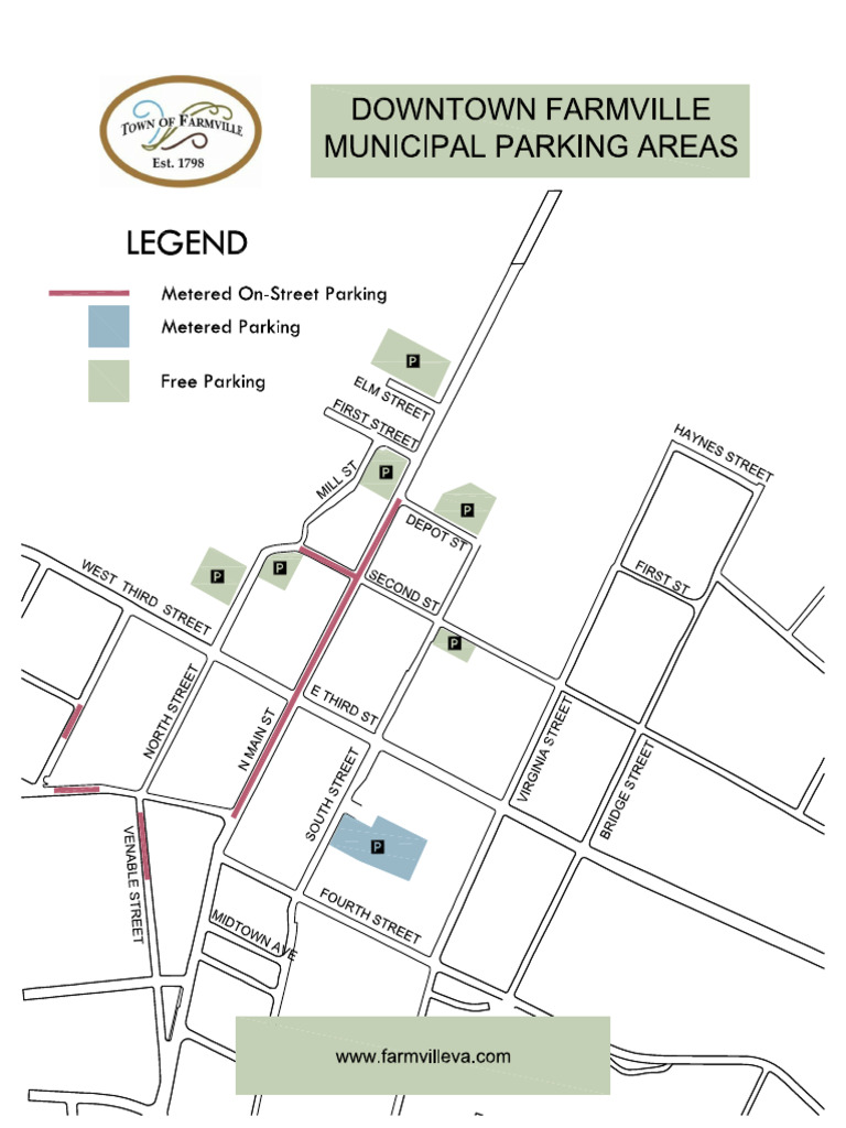 Downtown Parking Map PDF | PDF