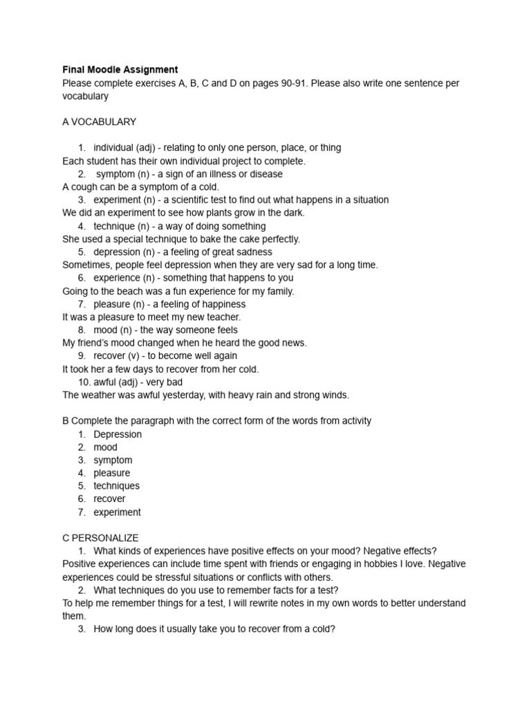 Final Moodle Assignment (1) | PDF