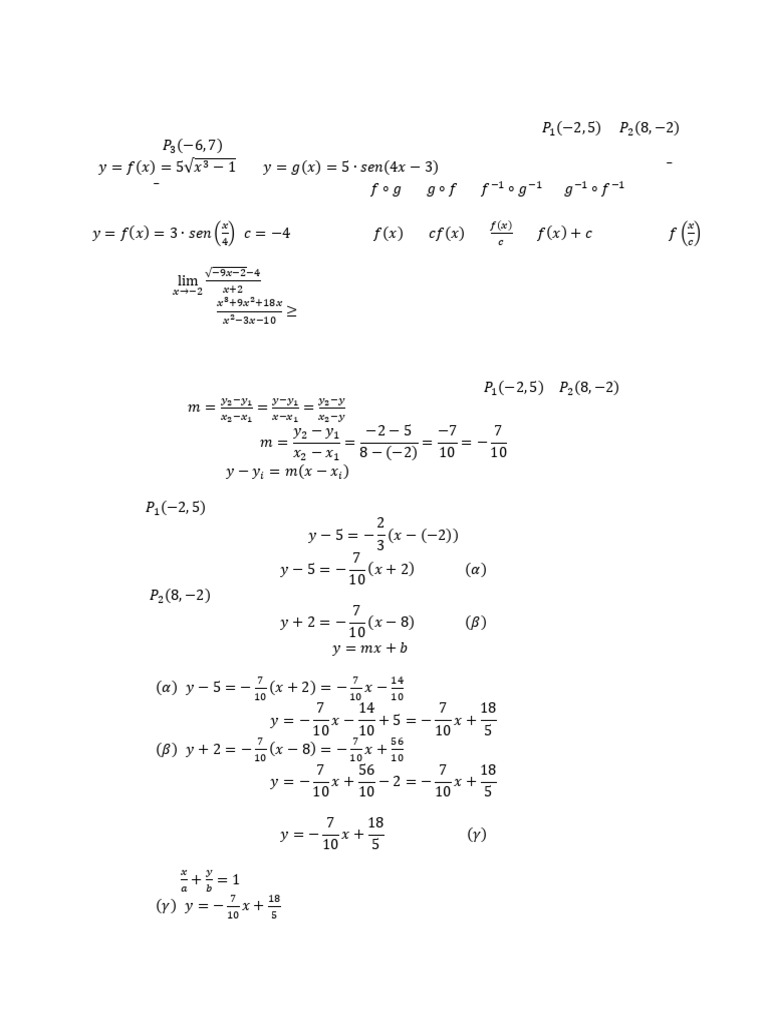MAT1101 Cálculo I 1er Parcial 22023 - Resuelto - 1 | PDF | Álgebra ...