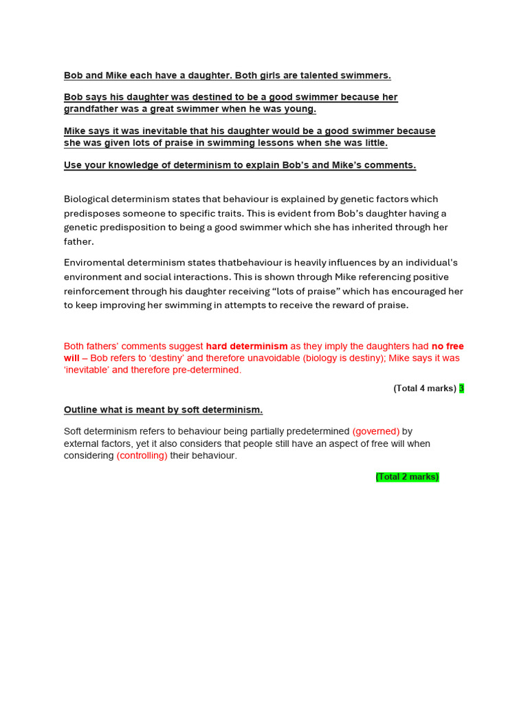 Free Will and Determinism | PDF | Determinism | Free Will