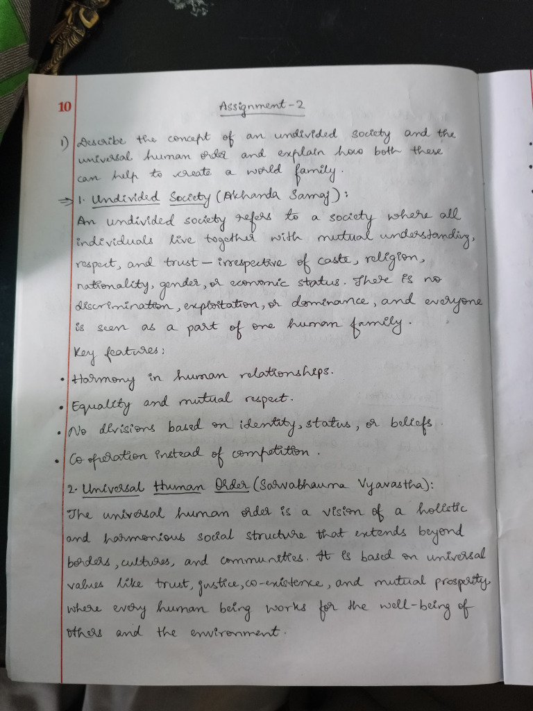 UHV 2nd Assignment | PDF