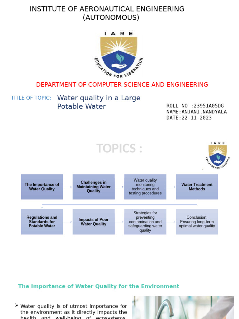 Water Quality Challenges and Solutions | PDF | Water Pollution ...