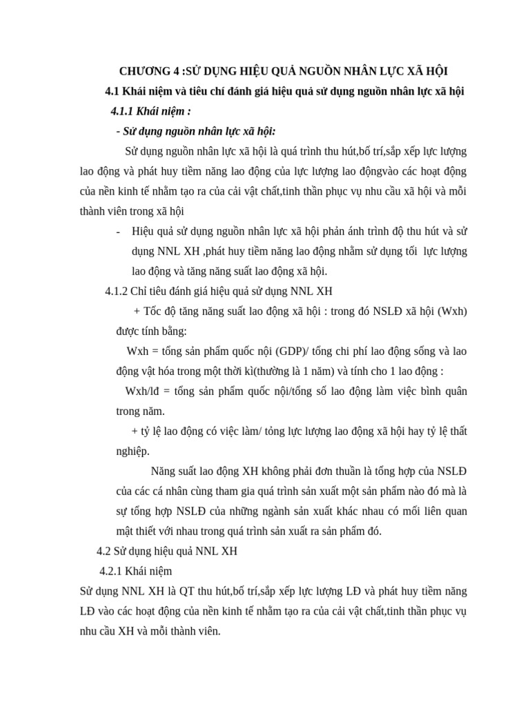 Chương 4 QLNNL XH | PDF