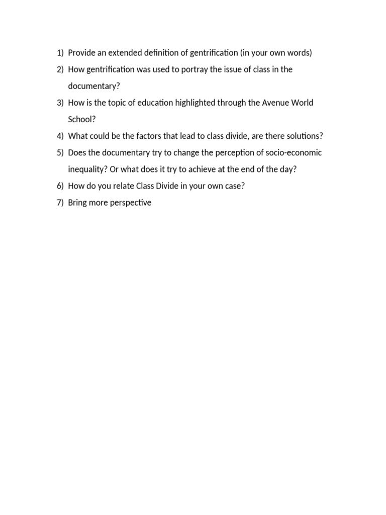 Class Divide Questions | PDF