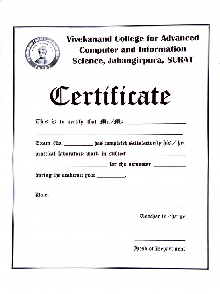 Certificate | PDF